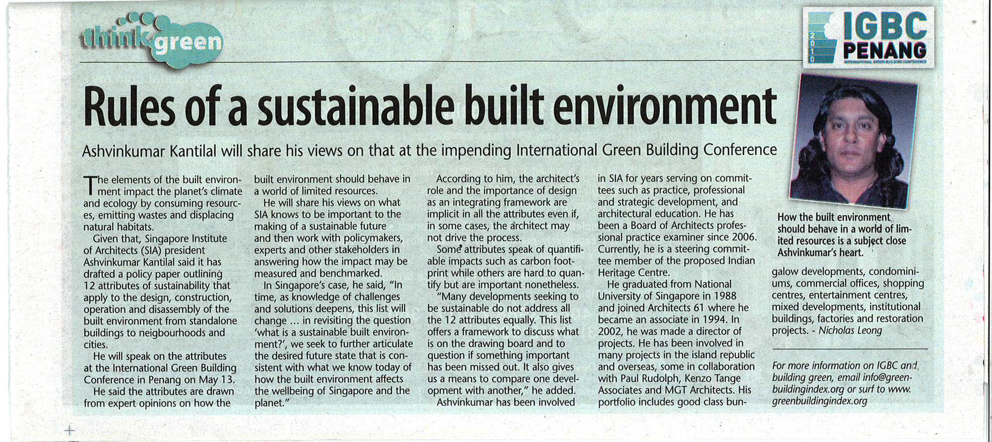 IGBC Penang- Rules of a Sustainable Built Environment – Green Building ...