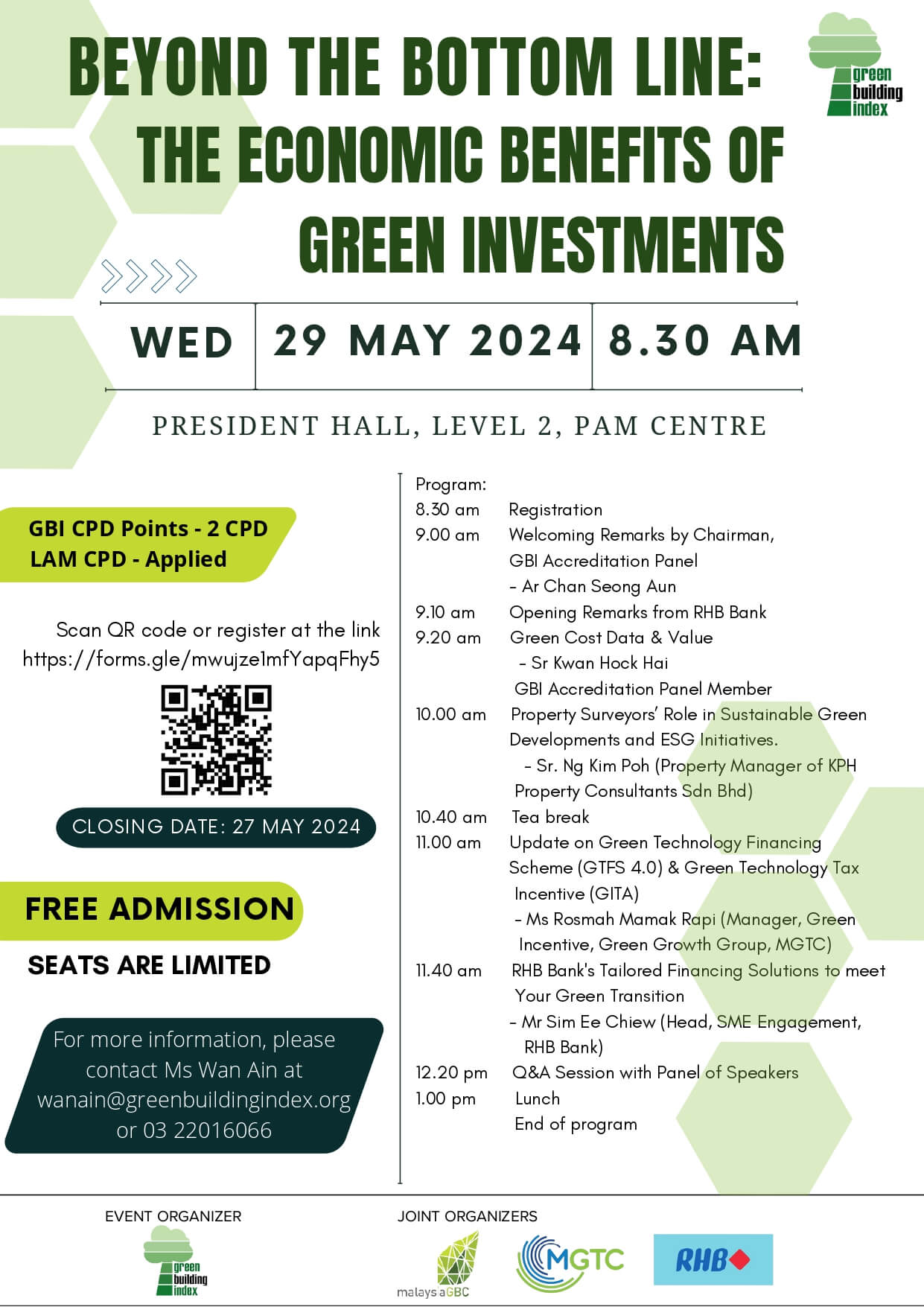 BEYOND THE BOTTOM LINE: THE ECONOMIC BENEFITS OF GREEN INVESTMENTS ...